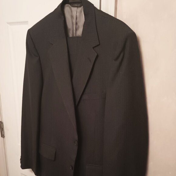Johnny Carson | Suits & Blazers | Johnny Carson Men 2 Piece Gray Suit Size Jacket 42 Regular ...
